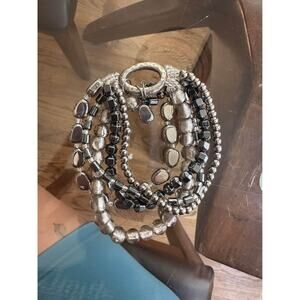Silpada | Jewelry | Silpada Sterling Silver Hematite Hailstone Stretch ...